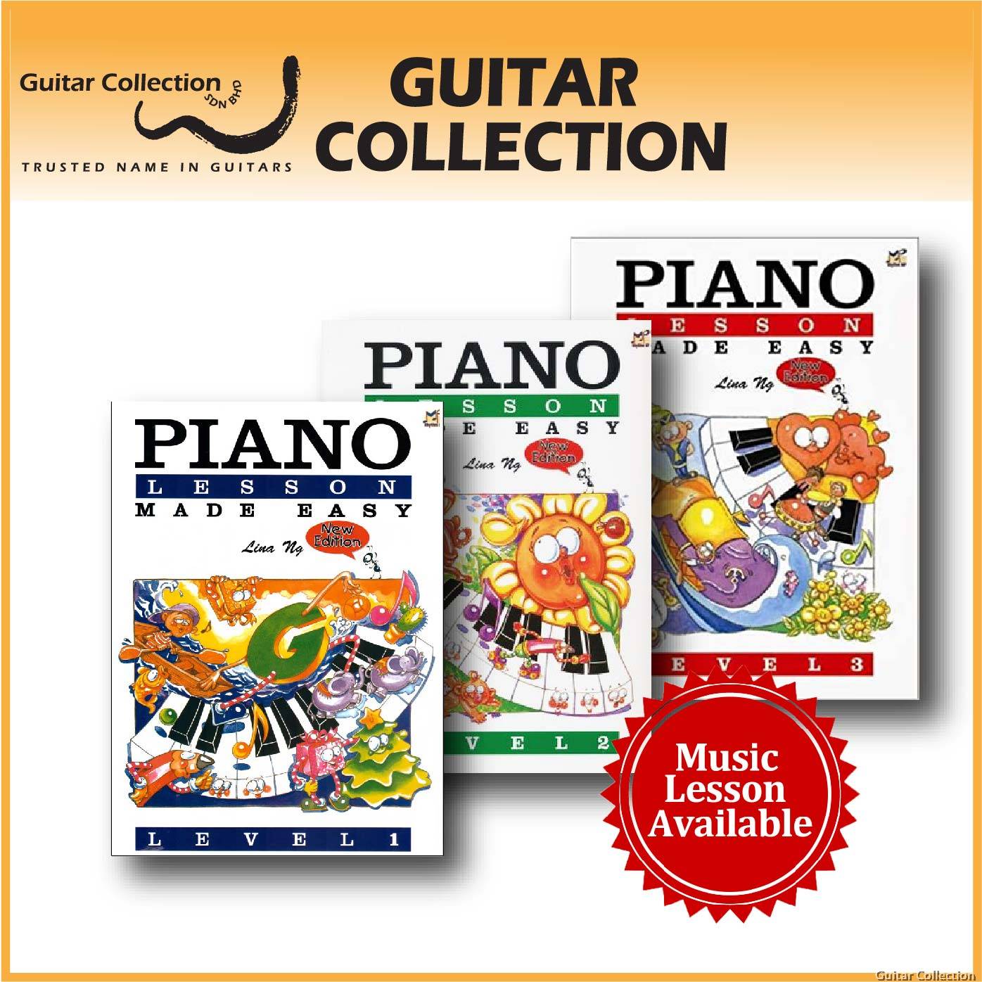 Piano Lesson Made Easy Lina Ng, Level 1, 2, 3 Piano Lesson Made Easy Lina Ng, Level 1, 2, 3